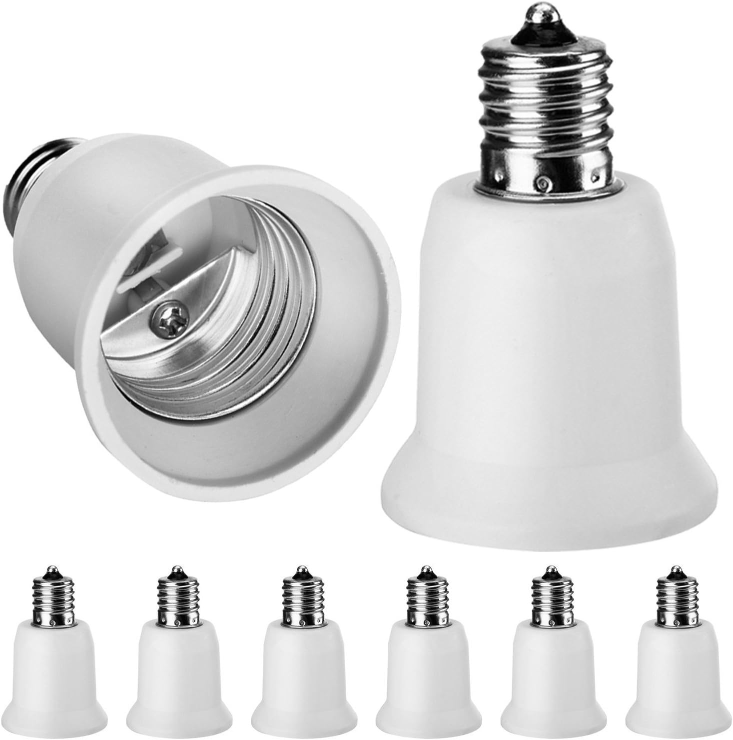 Vacnite E17 to E26 E27 Socket Adapter Socket E17 to Medium Socket ...