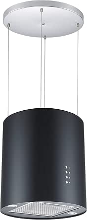 Cookology Ceiling Wire Hung Island Cooker Hood Extractor Fan (Black ...