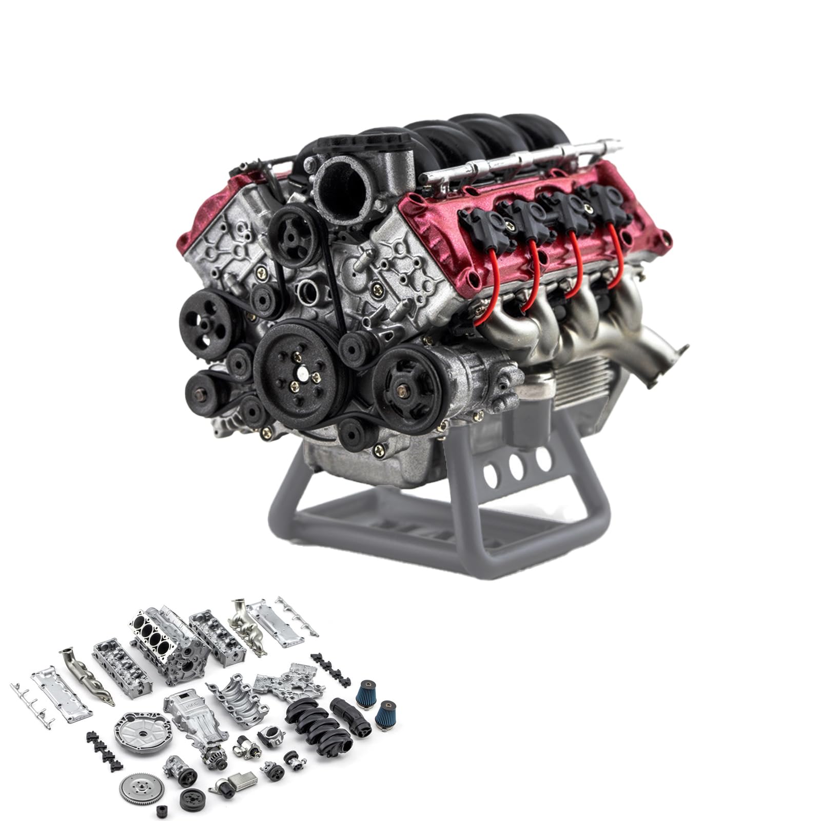 Amazon.com: Mini V8 Engine Kits That Runs, MAD RC Combustion Engine ...