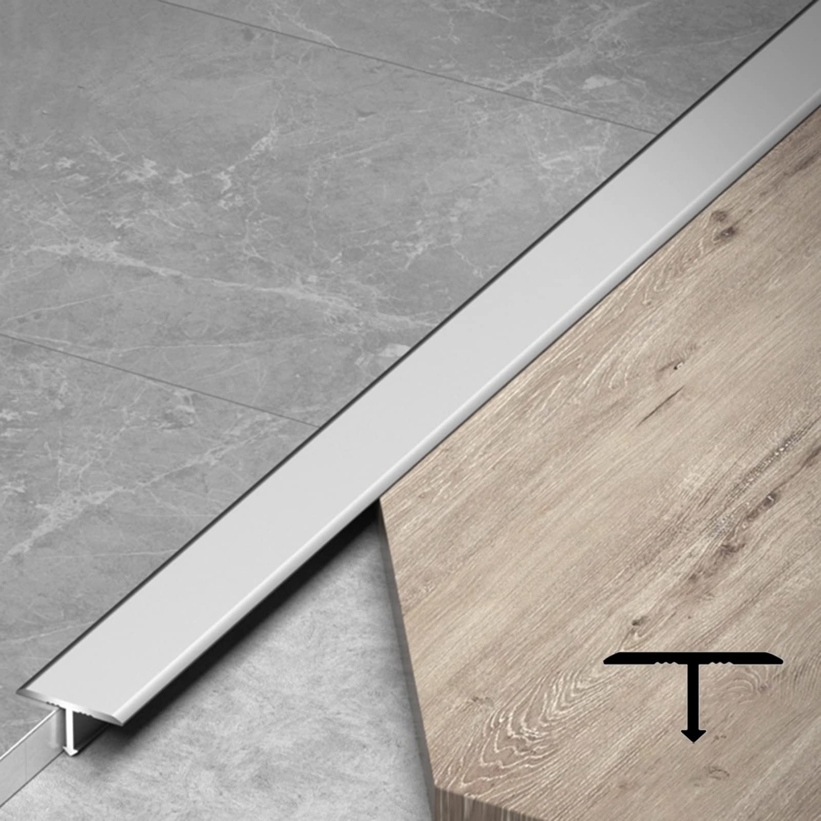 Threshold Strip T Shaped Edge Transition Strip Carpet To Floor ...