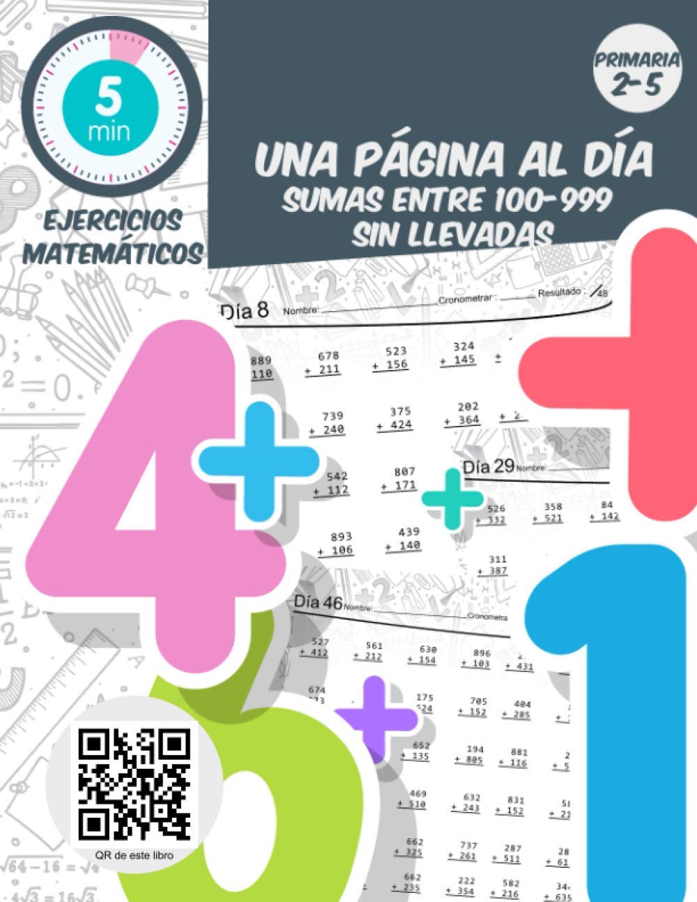 Buy 5 min ejercicios matemáticas una página al dia sumas entre 100-999 ...