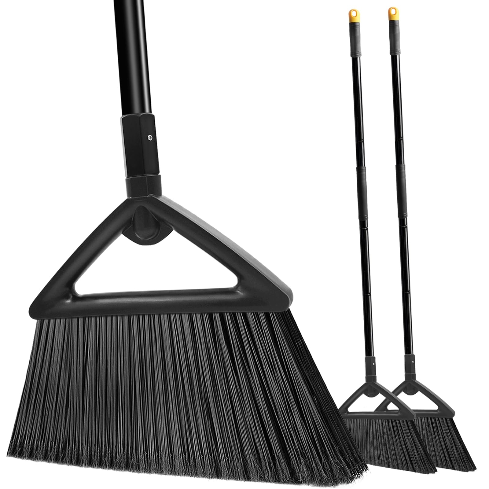 Amazon.com: PUTNATRUE Outdoor Indoor Broom Heavy Duty,2 Pack Commercial ...
