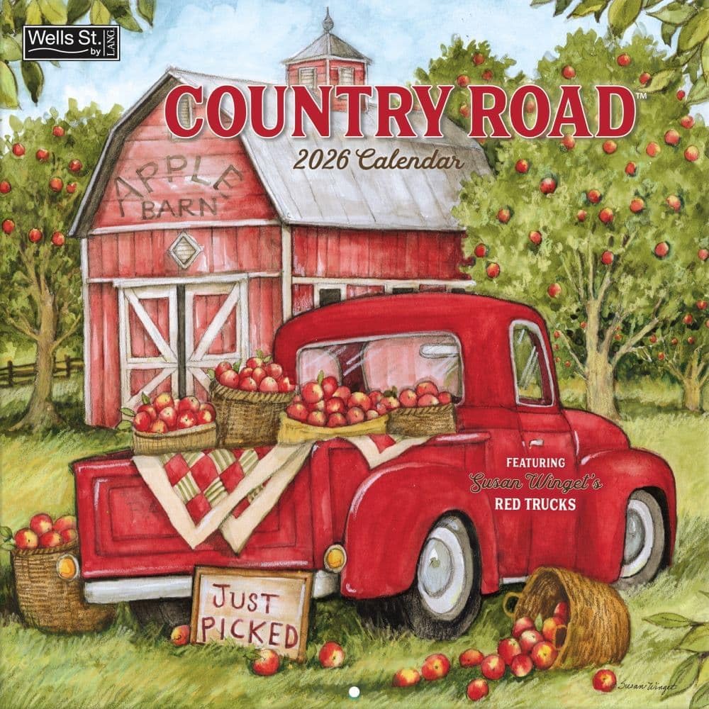 Amazon.com: WSBL Country Road 2026 12X12 Wall Calendar (26997001744) : Office Products