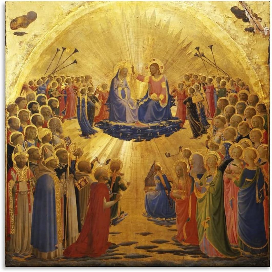 Fra Angelico Incoronazione Della Vergine - Póster artístico en lienzo y ...