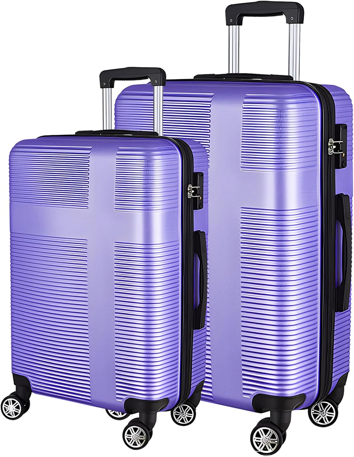 Amazon.com | HOUAGI Luggage Sets 2 Piece,24 inch 28 inch Checked ...