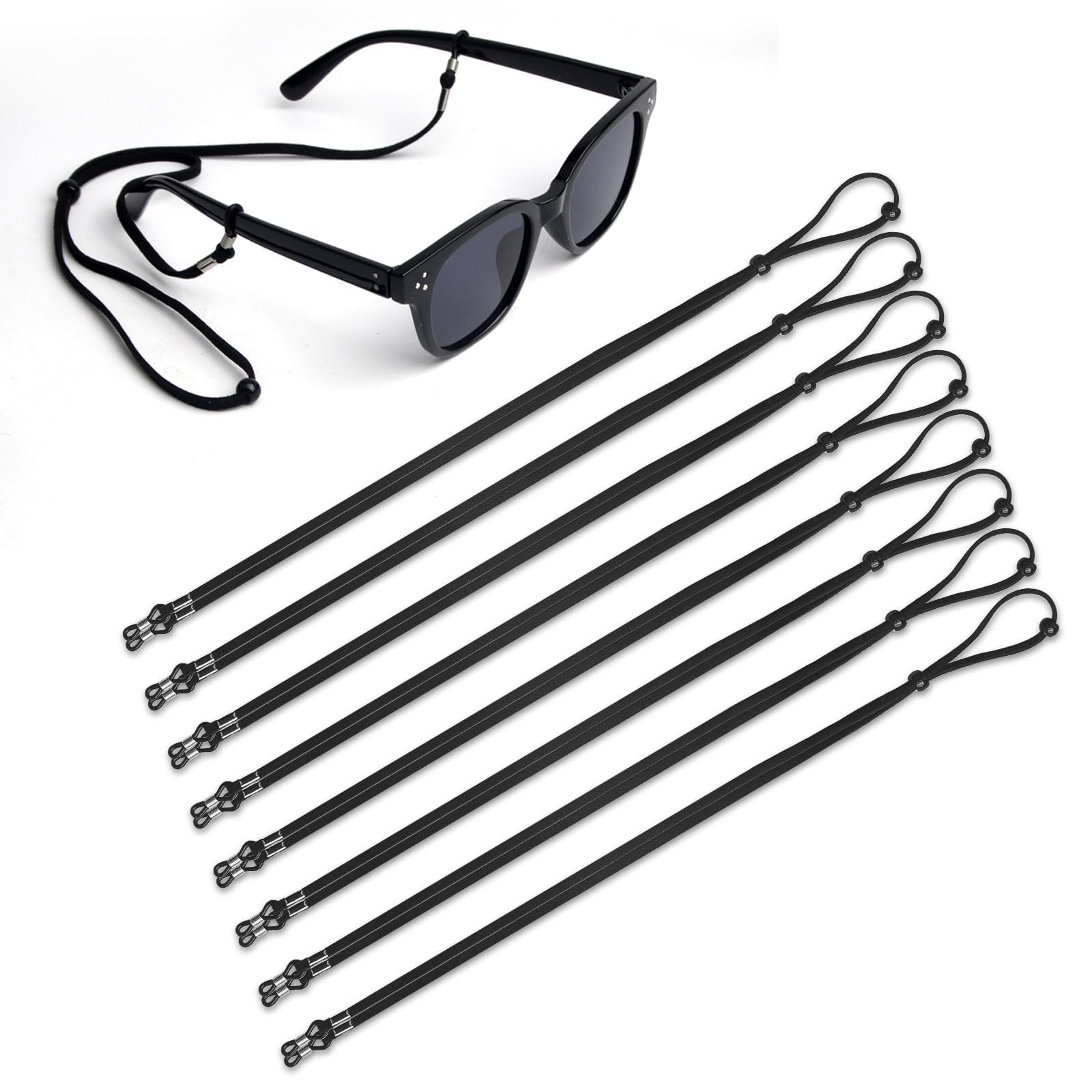 Amazon.com: Pretwad 8PCS Adjustable Glasses Neck Strip for Sports ...