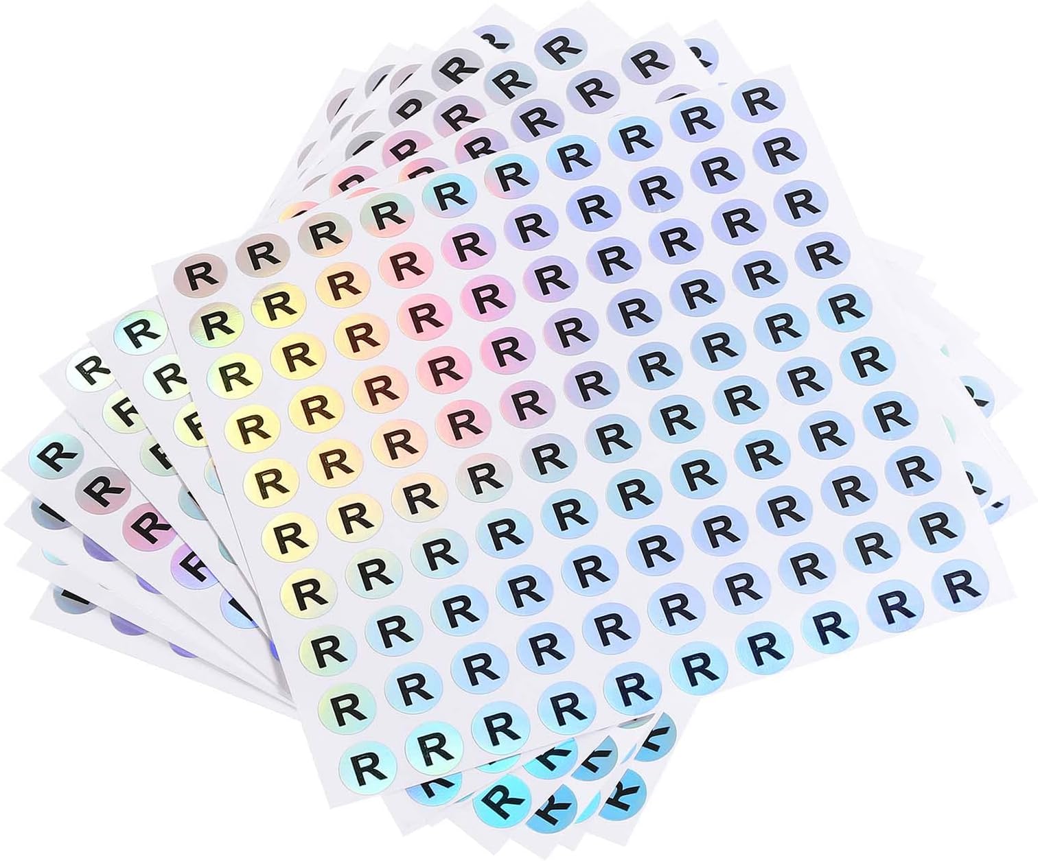 Amazon.com : MECCANIXITY Laser Capital Letter Stickers, Alphabet R ...