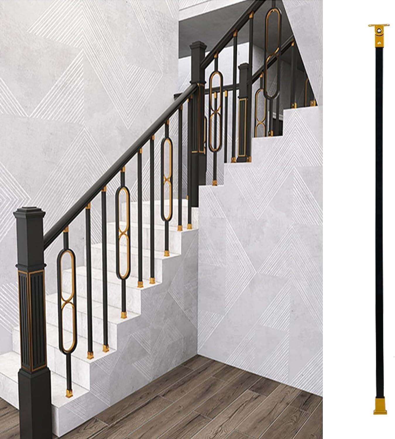 Amazon.com: Balustrade Posts Handrails Stair Spindle Metal Railing ...
