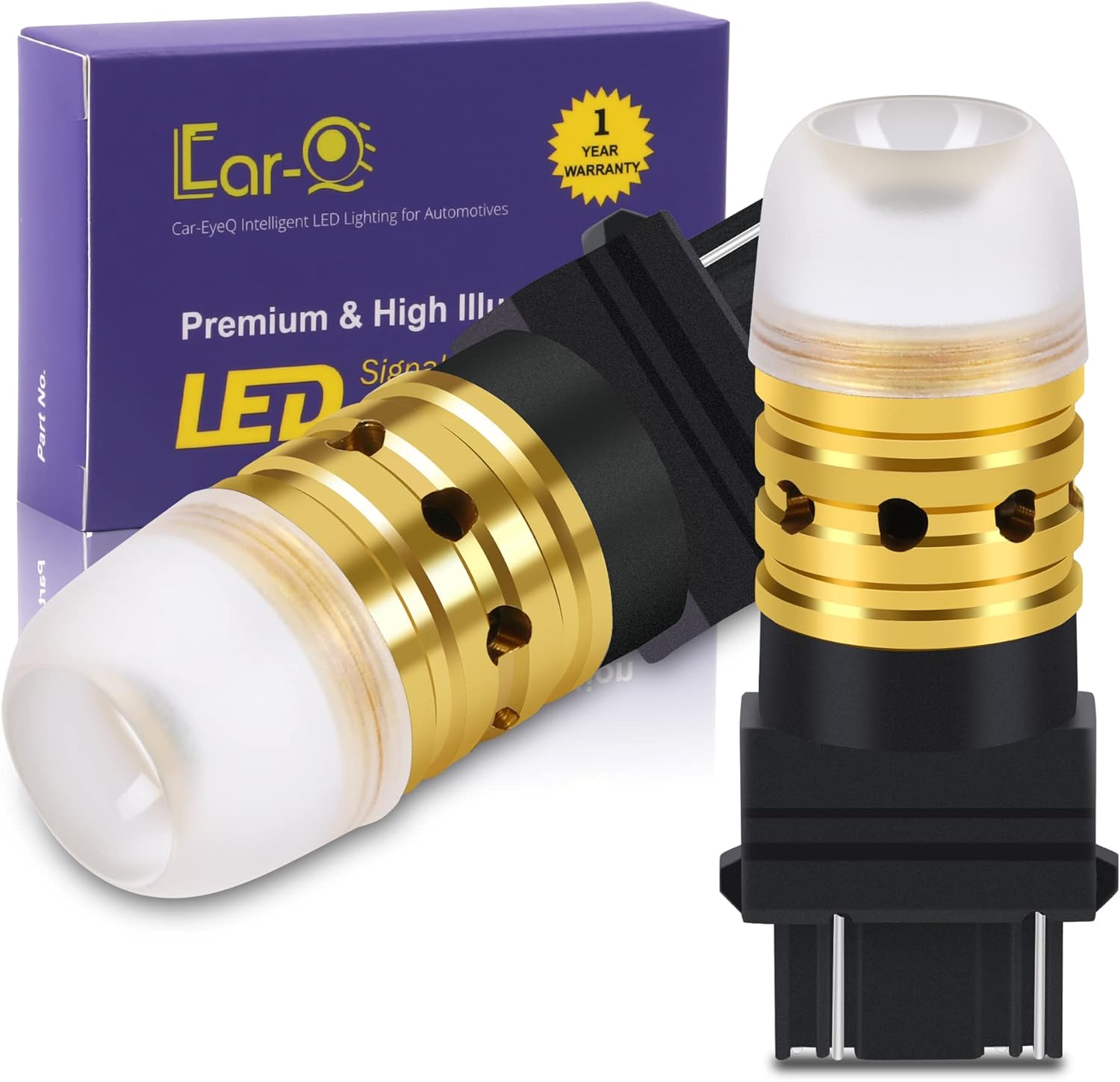 Amazon.com: Car-EyeQ Super Bright T25 3156 3157 LED Bulbs Turn Signal ...