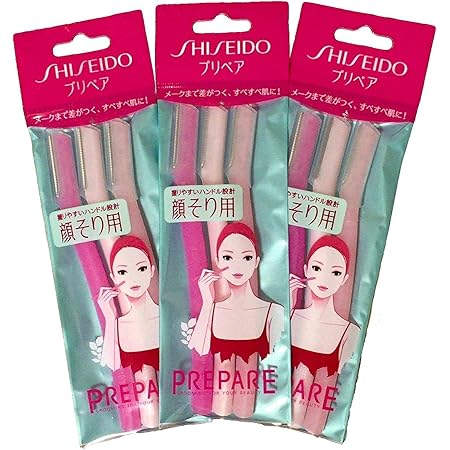 Amazon.com : FT Shiseido Facial Razor 3pcs(L) x 3 Pack (total 9 pcs ...