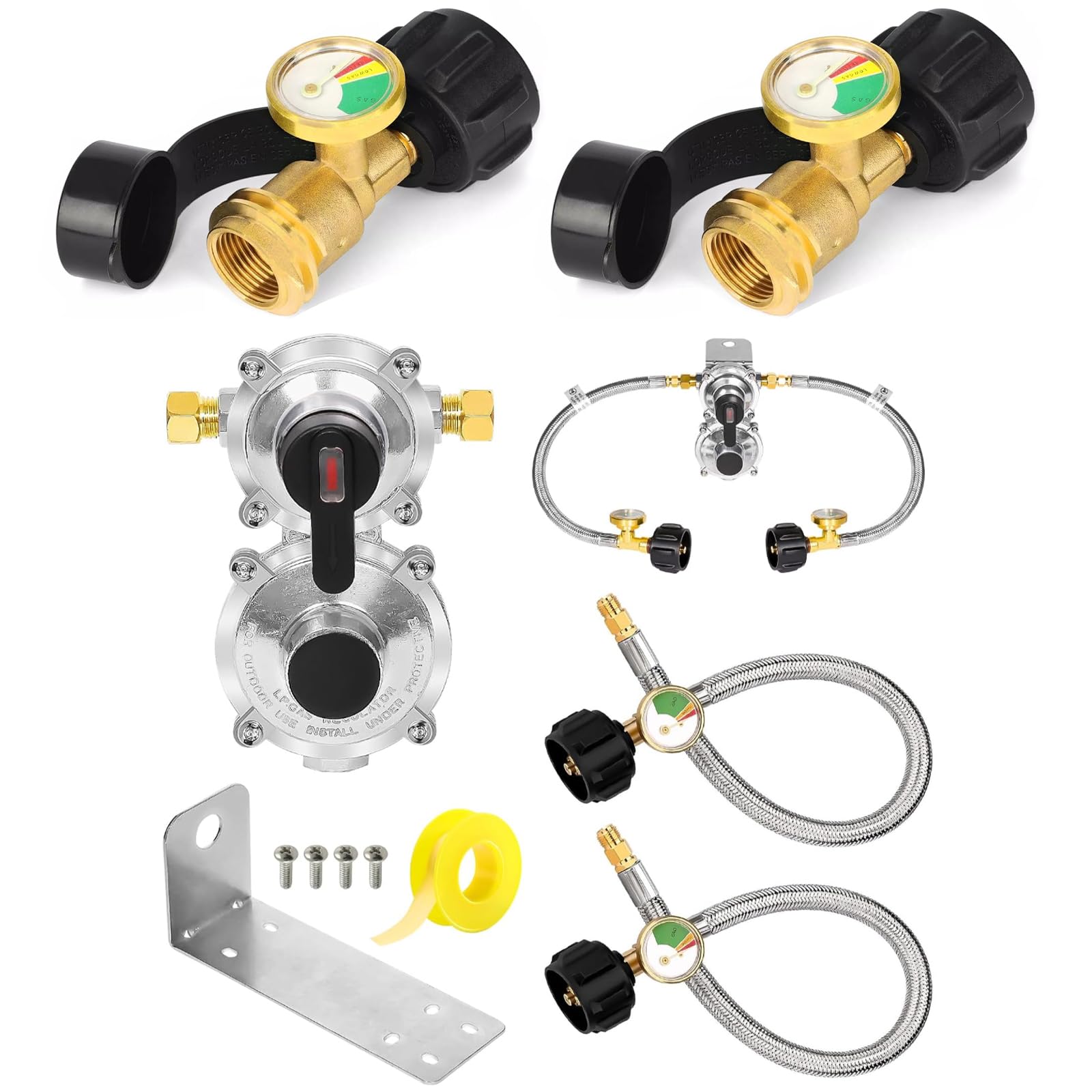 Amazon.com : Propane Tank Gauge Level Indicator, 2 Pack Propane Gas ...