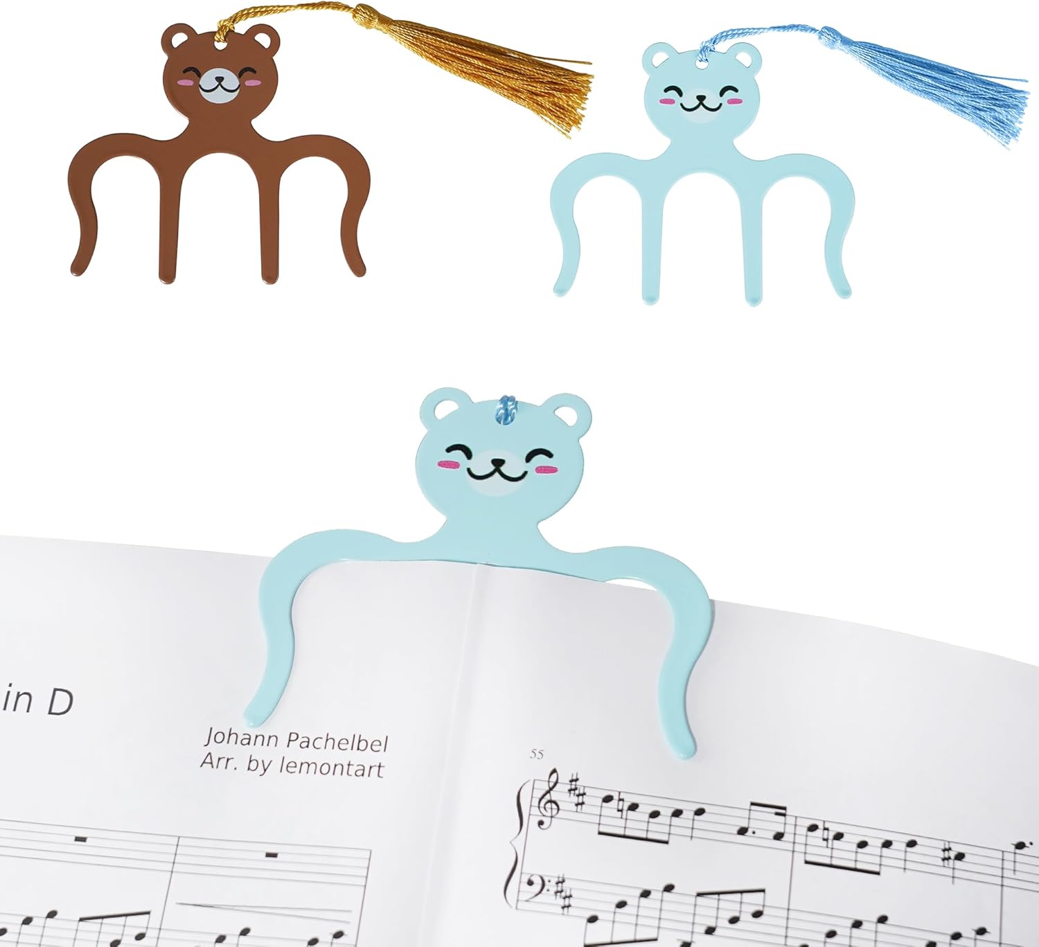 Amazon.com - Metal Music Book Clip and Page Holder,Book Clips to Hold ...