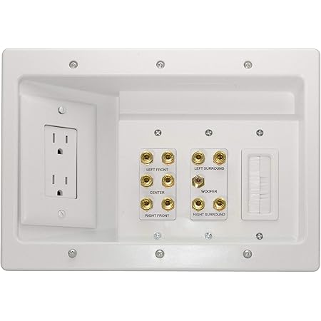 Amazon.com: Legrand - OnQ Cable Access Wall Plate, Recessed Wall Plate ...