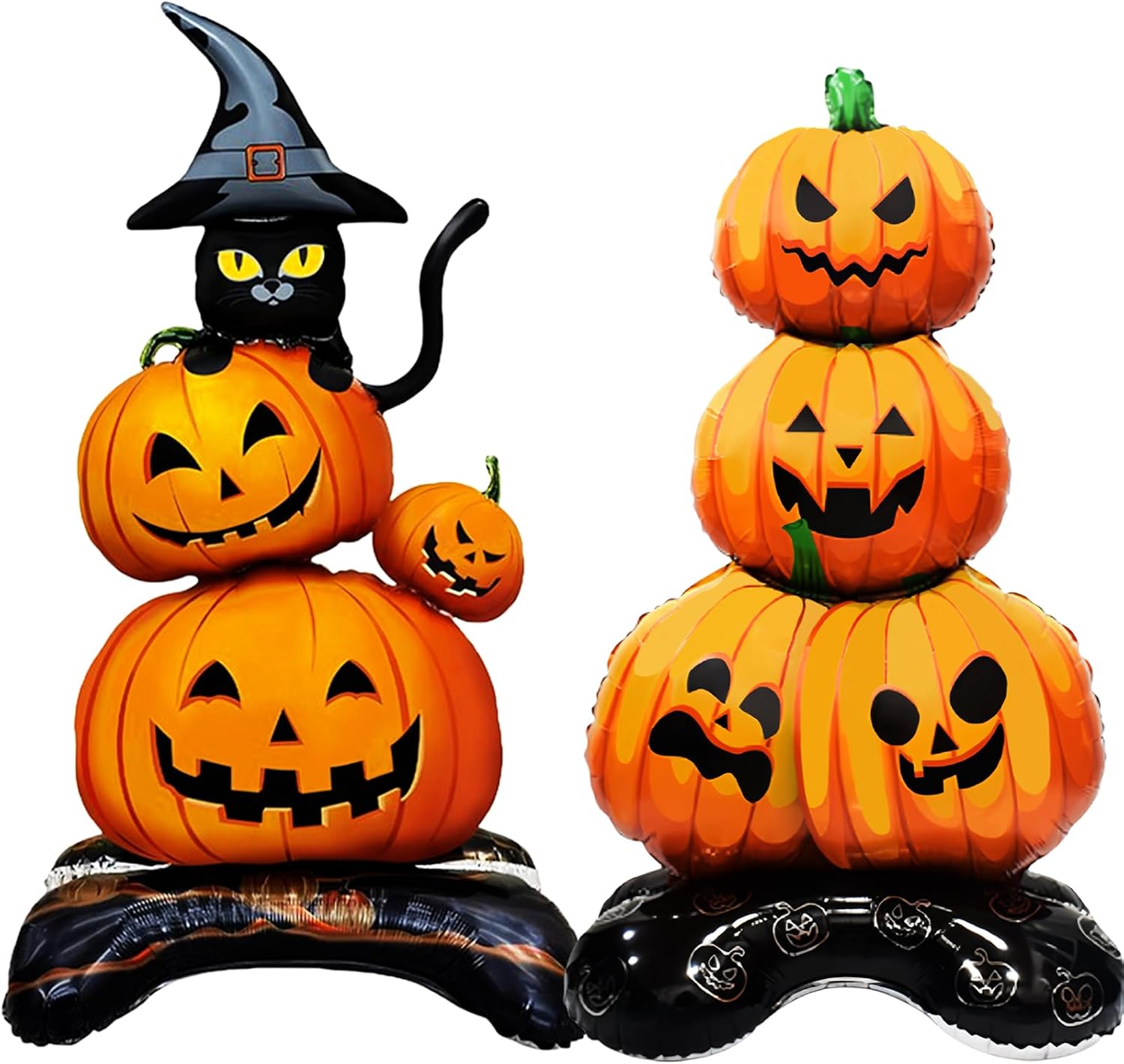 Amazon.com: 2 Pieces Large Halloween Pumpkin Foil Balloons, 43 Inches ...