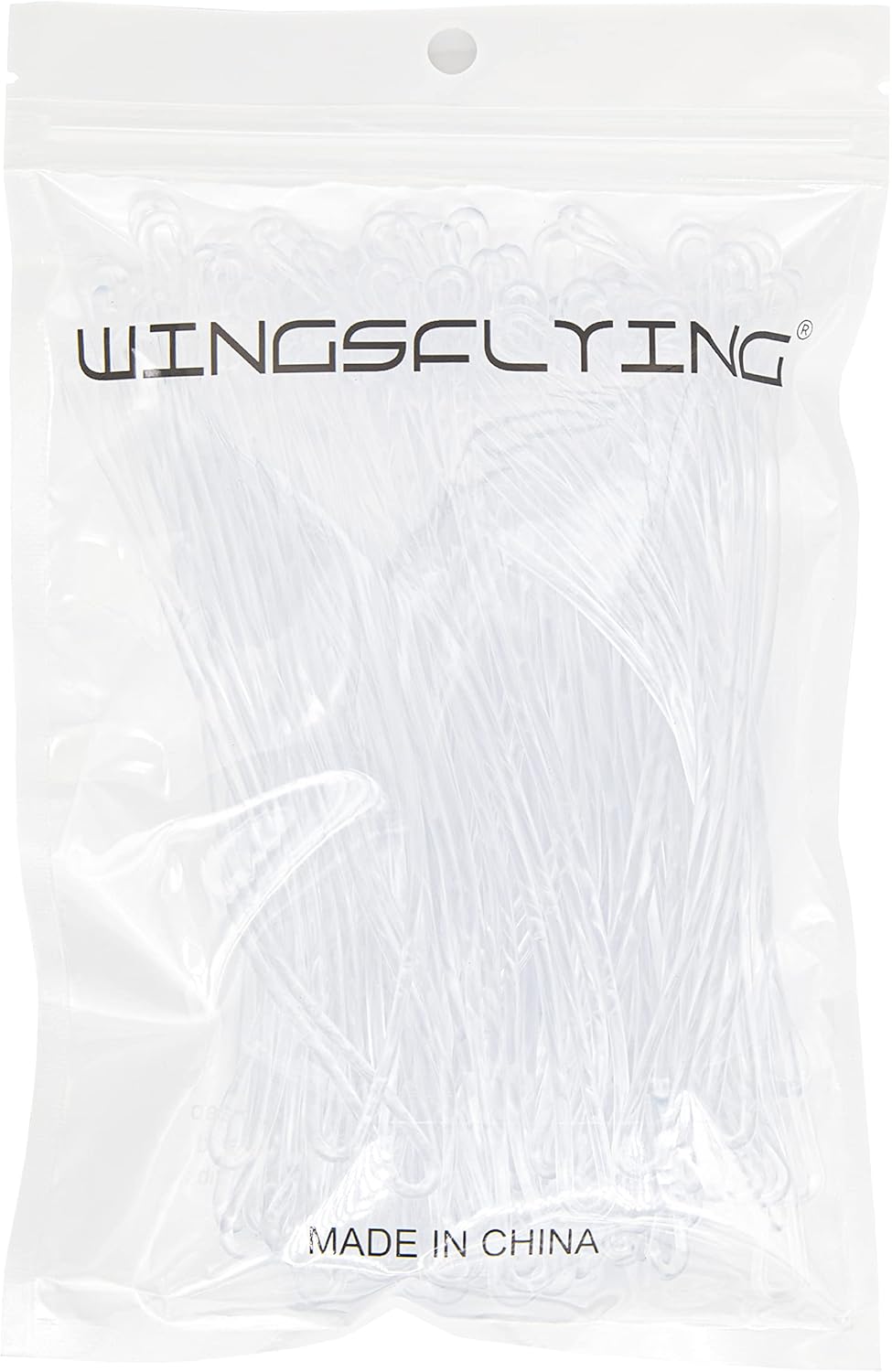 100-Pack 6” Clear Plastic Luggage Identification Tags Loops Business ...
