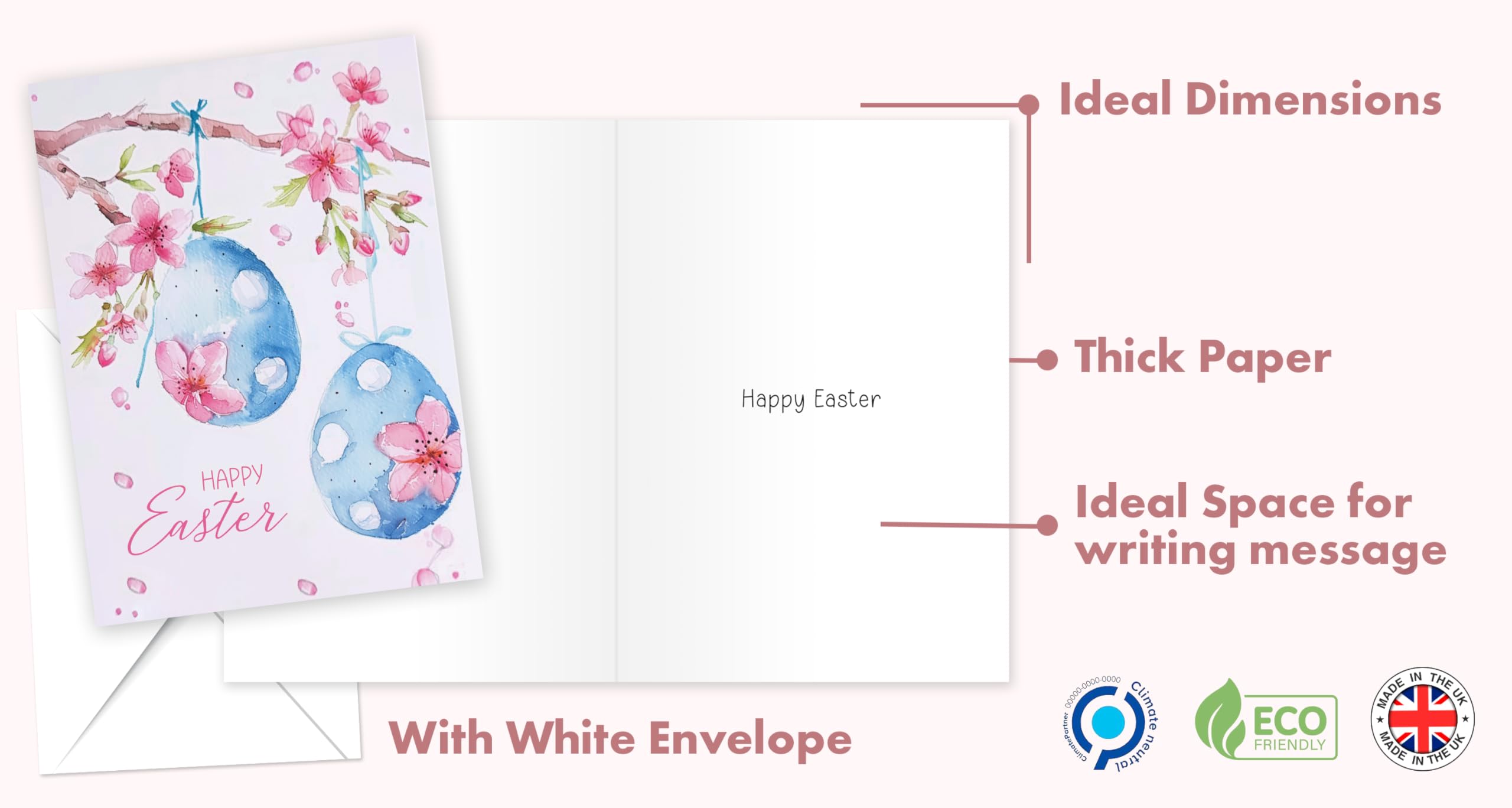 Giftinghouse Easter Cards Multipack, Easter Cards Pack of 6/12 – Happy ...