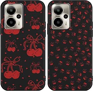 Amazon.com: Zrutru 2 Pack Cartoon Cherry Phone Case for Cricket Outlast 5G 2024 /At&t Motivate ...