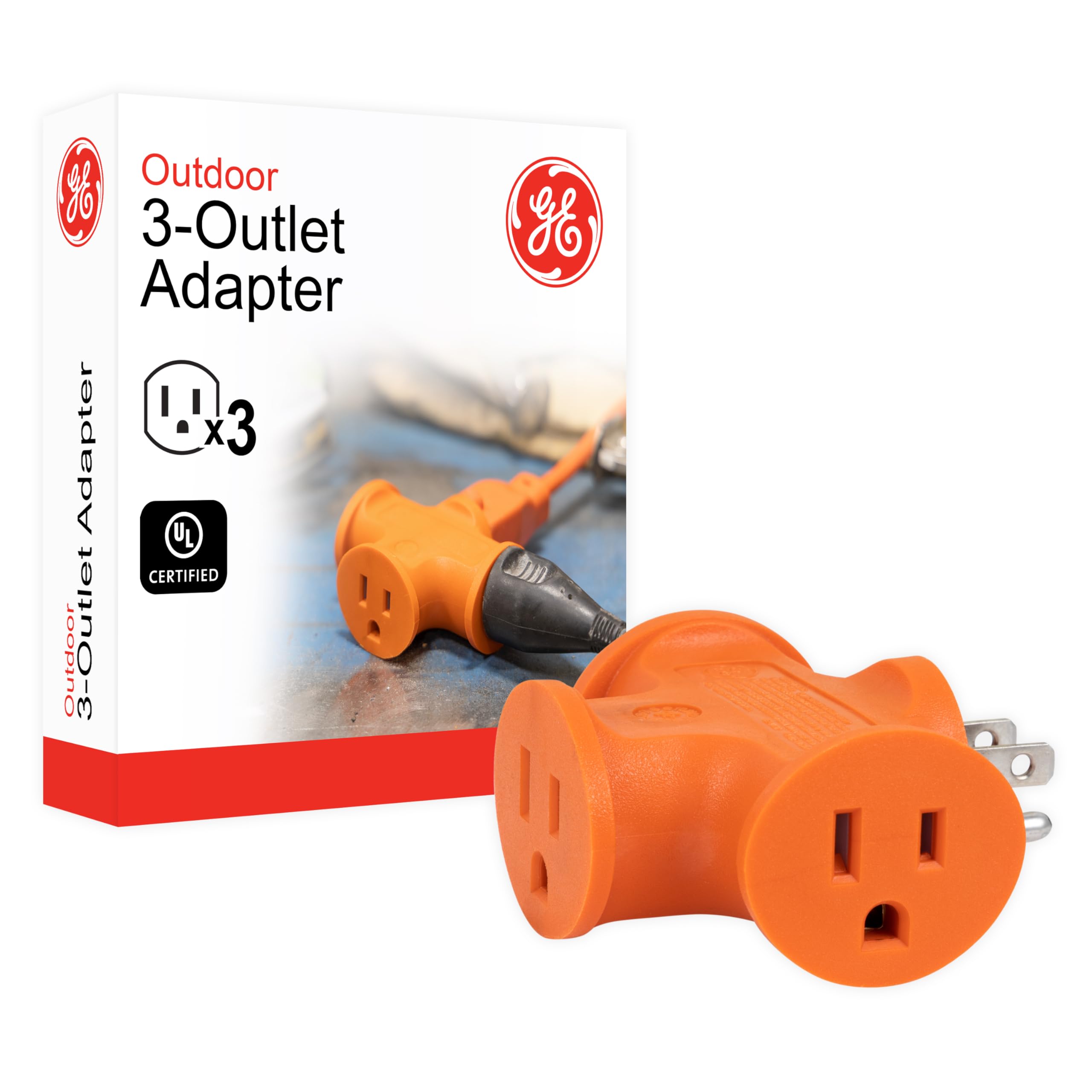 Outdoor Socket To Outlet Adapter Philips 3 Outlet T Shaped Adapter,