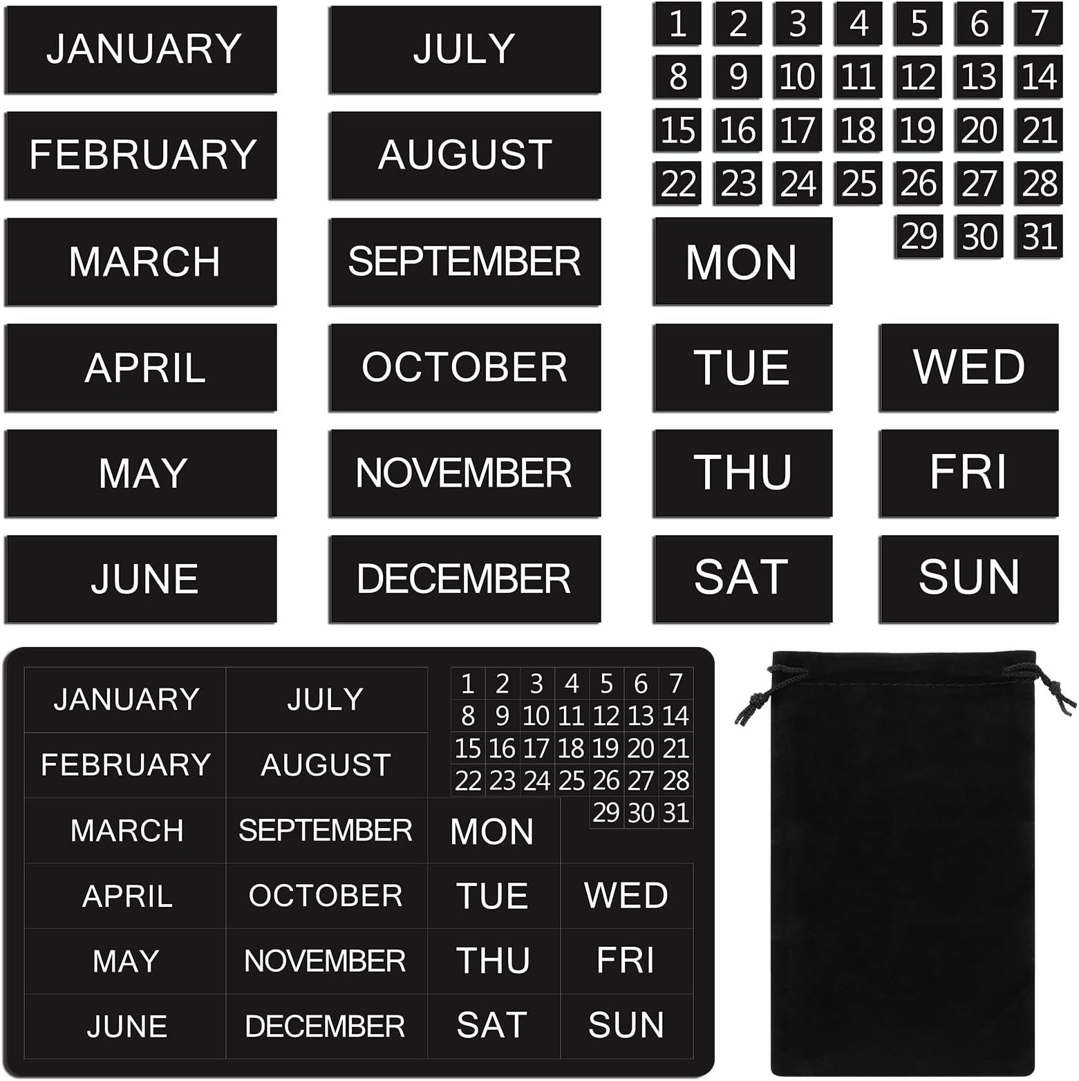 Amazon.com: 50 Pcs Calendar Magnet Numbers for Whiteboard and ...