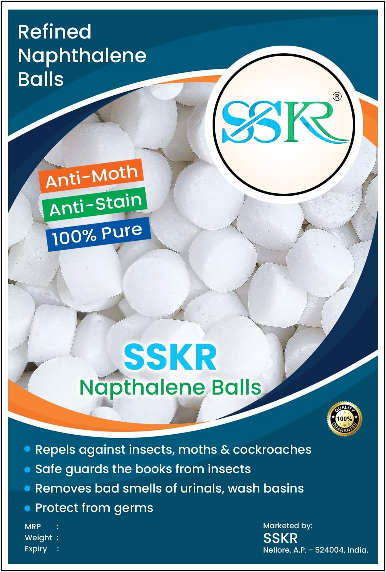 Feel Free Naphthalene Balls (100 Gm-Pack of 4-400 Gm) : Amazon.in: Home ...
