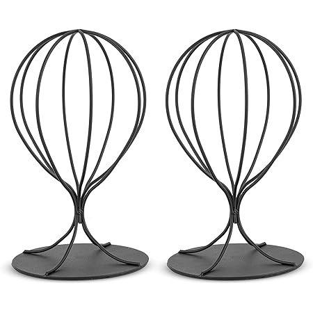 Amazon.com: Mydio 2 Pieces Modern Metal Hat Stands Durable Stable Metal ...
