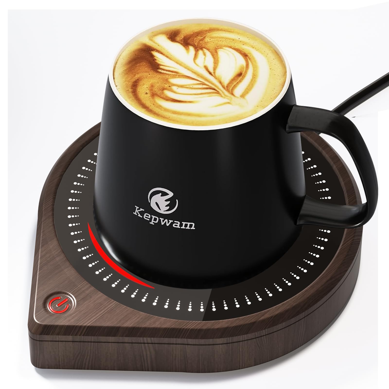 Amazon.com: Kepwam Coffee Mug Warmer & Mug Set for Desk - Heated Mug ...
