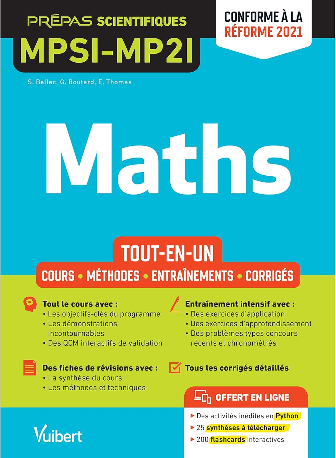 Mathématiques MPSI-MP2I - Tout-en-un: Cours - Synthèse - Méthodes ...