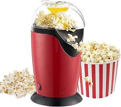 Amazon.com: Hot Air Popcorn Popper Maker - Stainless Steel Automatic ...