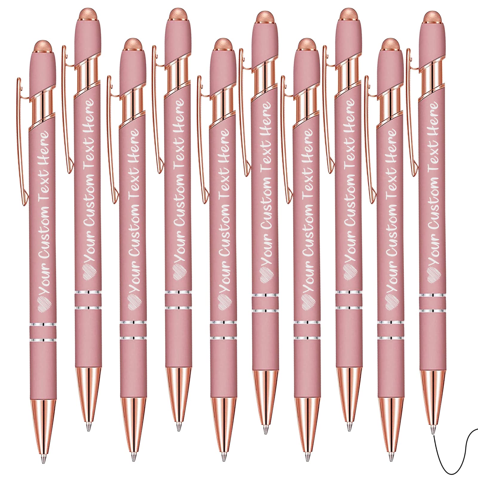 Amazon.com : Personalized Pens Engraved Custom Ballpoint Pens with Name ...