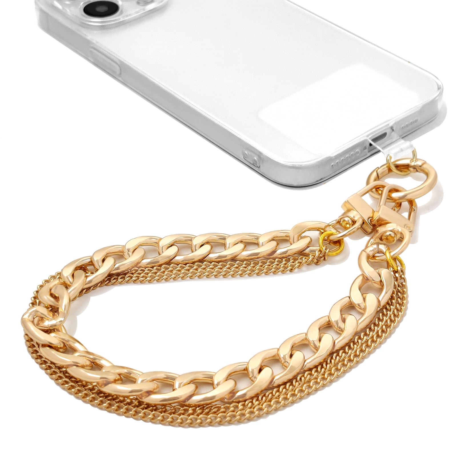 Amazon.com: AGEN KGEN Phone Charm with Gold Metal Chain Phone Grip ...