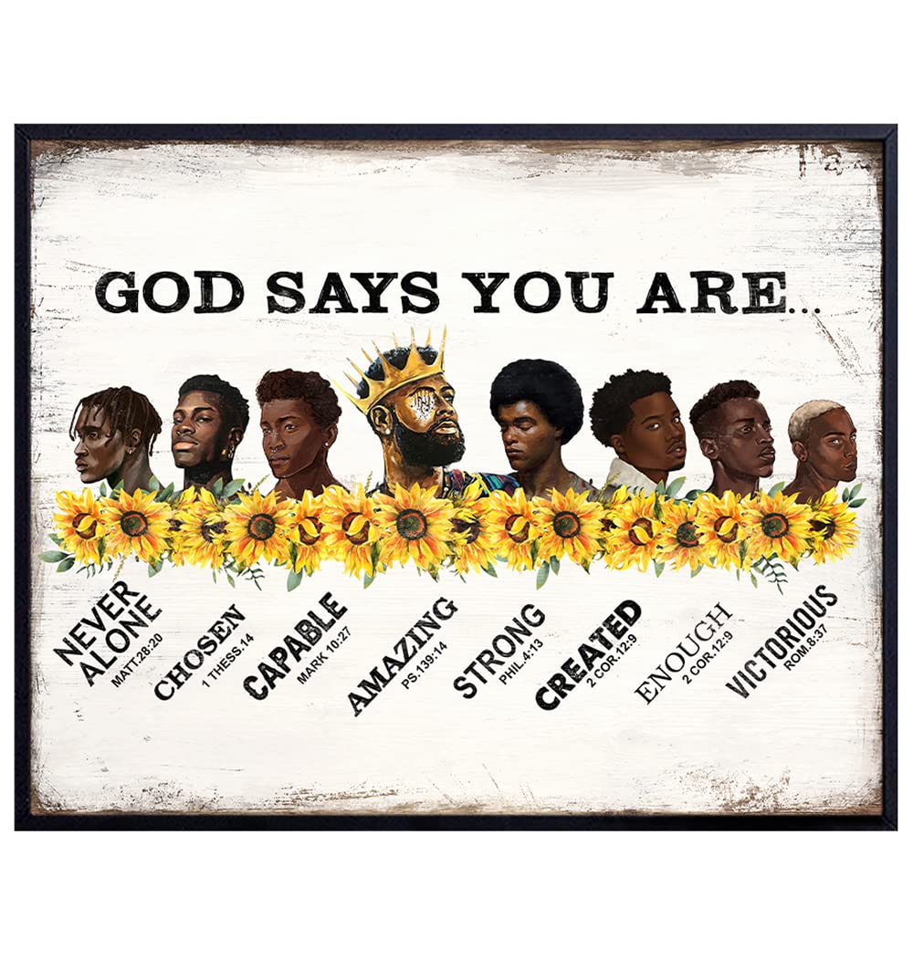 Amazon.com: Afro Black Art for African Americans Man Boy - Religious ...