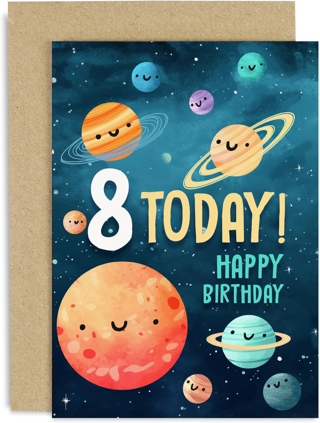 Old English Co. Eighth Birthday Card for Boys and Girls - Happy 8th ...