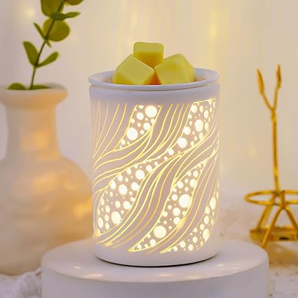 Wax Melt Burner Oil Burner Ceramic Electric Melt Warmer Candle Wax ...