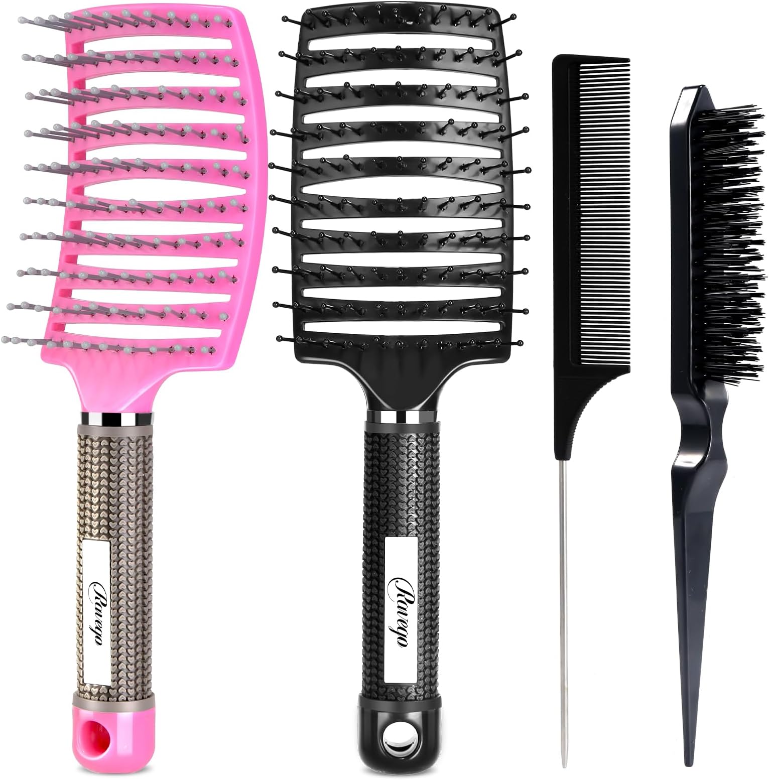 Amazon.com : Self Cleaning Hair Brush, Easy Clean Detangling Brush ...