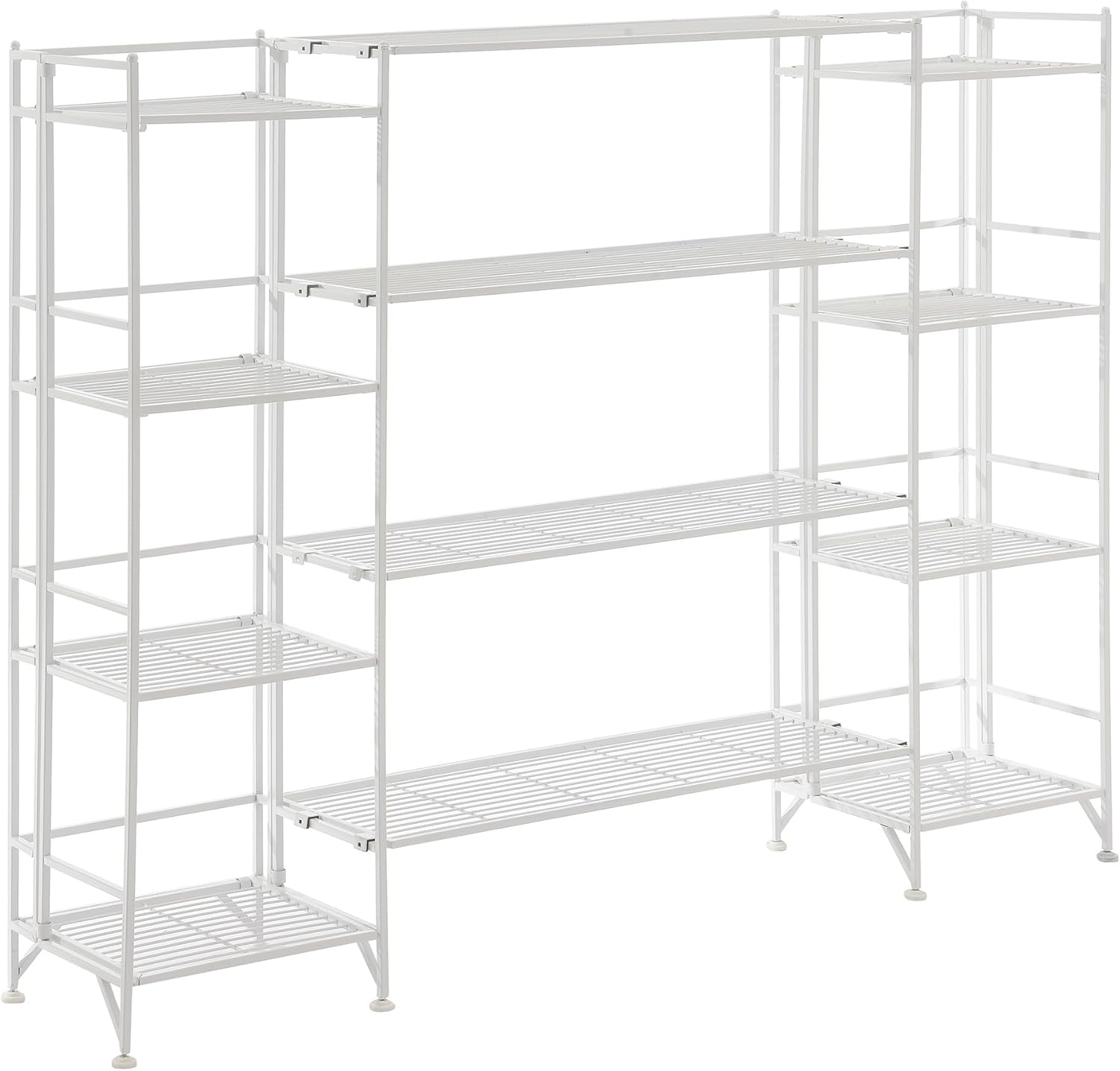 Amazon.com: Convenience Concepts Xtra Storage 4 Tier Folding Metal ...