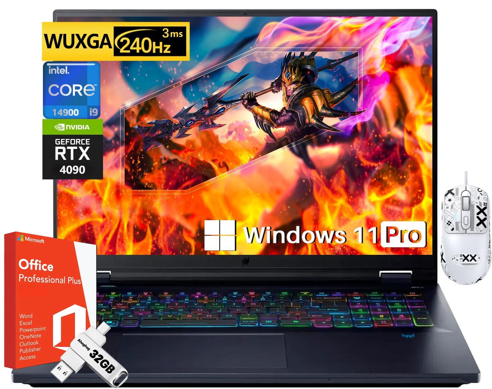 Amazon.com: acer Predator Helios 18 Gaming Laptop RTX 4090, Intel i9 ...