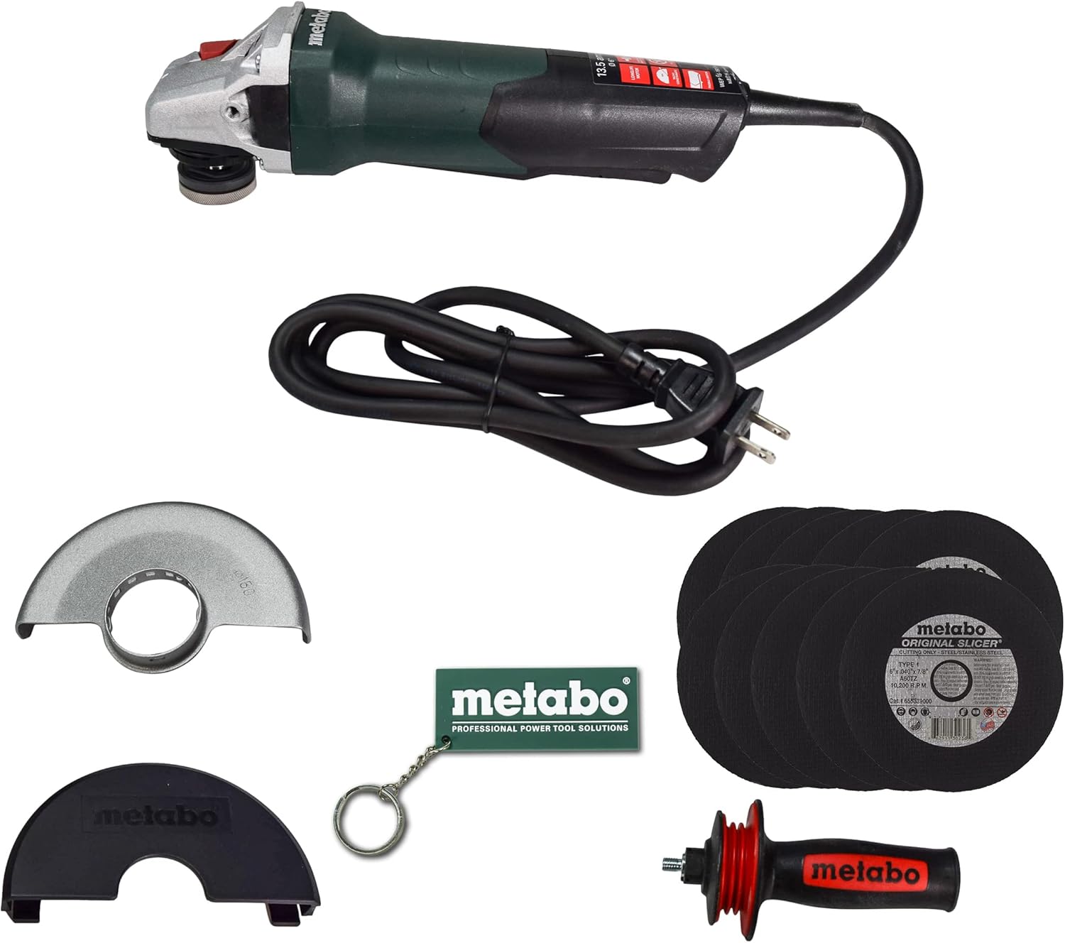 Metabo 600488420 WEP 15-150 Quick 6" Corded Angle Grinder 13.5 AMP with ...