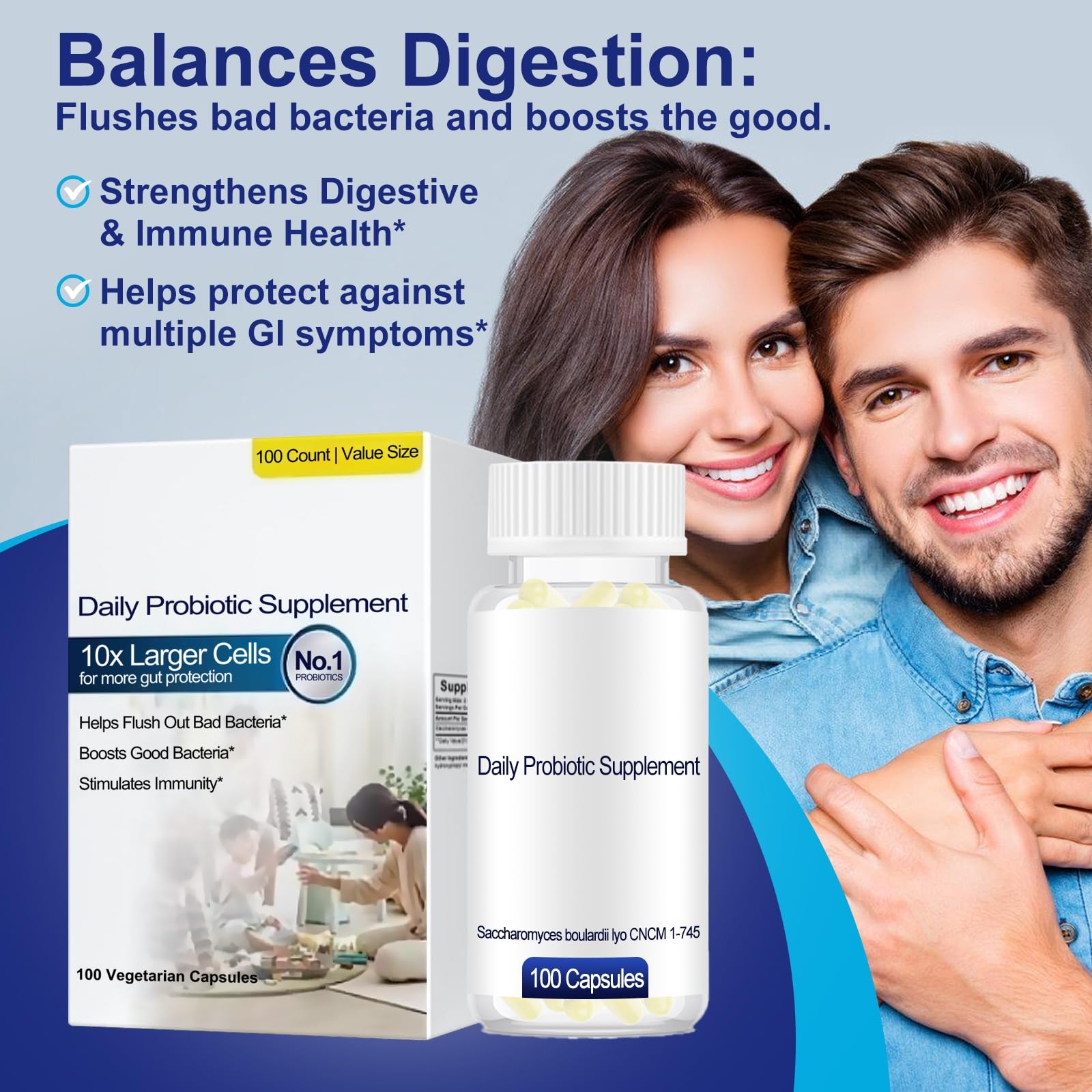 Snapklik.com : Fangool Digestive Health Probiotics For Adult Supports ...