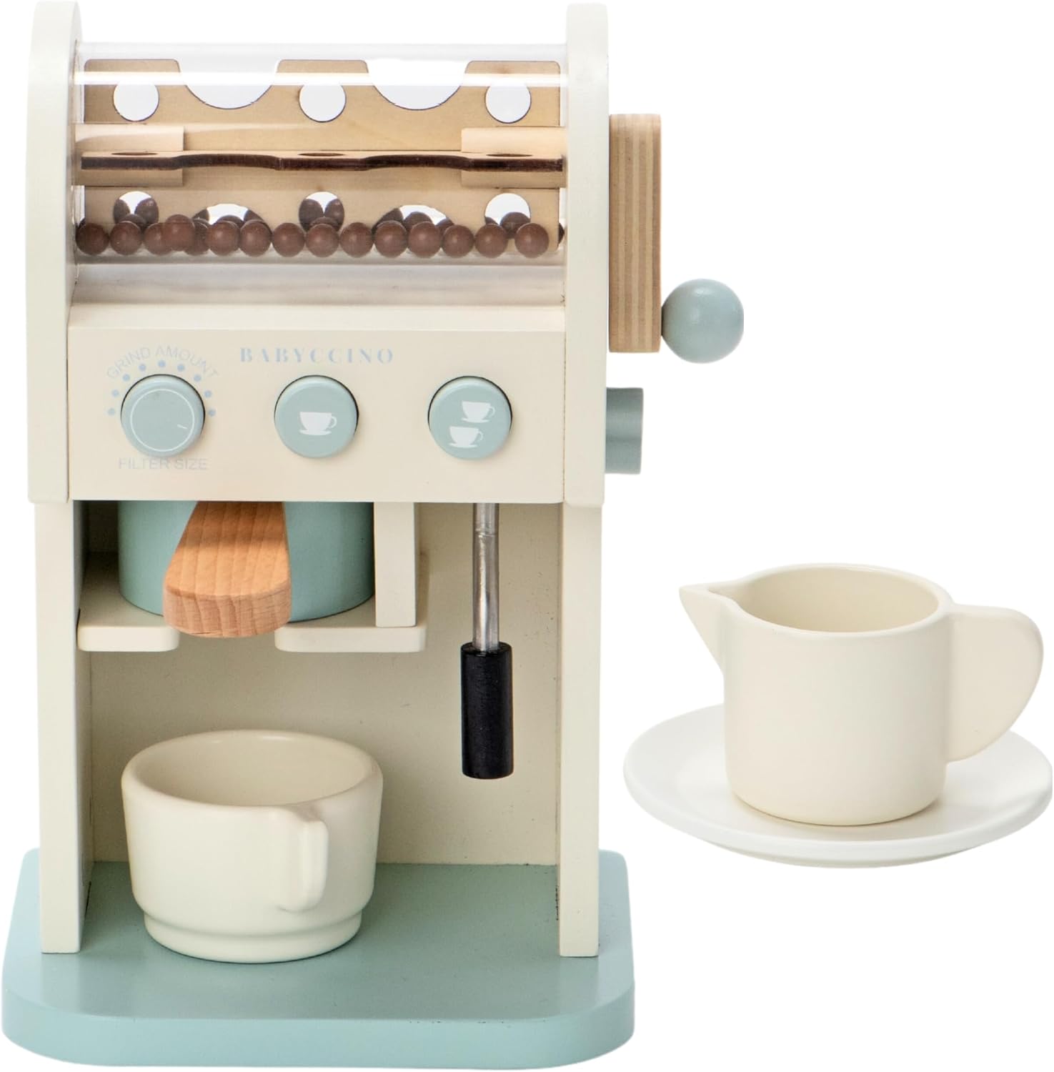 Amazon.com: Toy Coffee Maker for Kids - Wooden Coffee Maker Toy for ...
