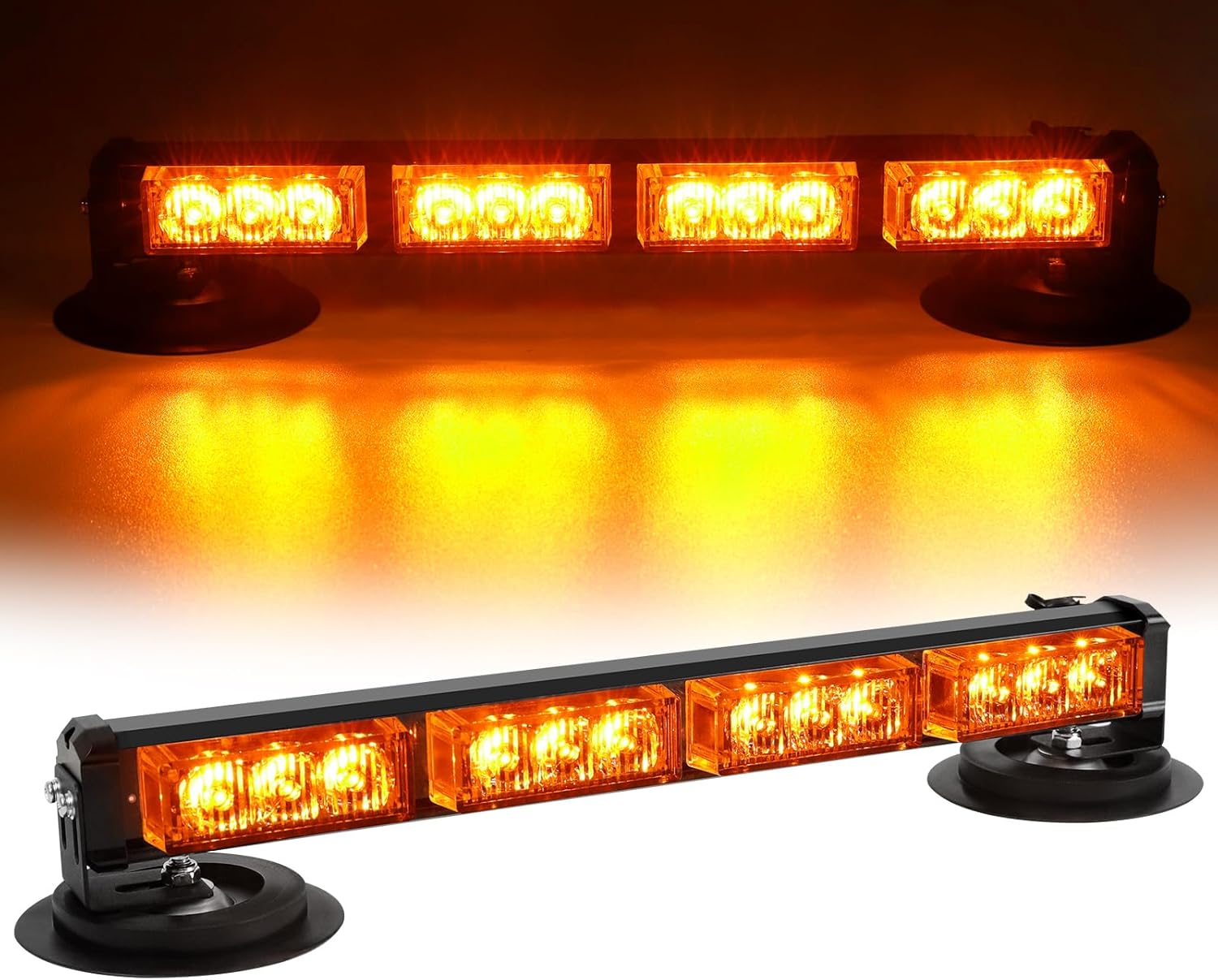 Amazon.com: OPPBUY 14.2'' Rechargeable LED Strobe Light Bar for Trucks ...