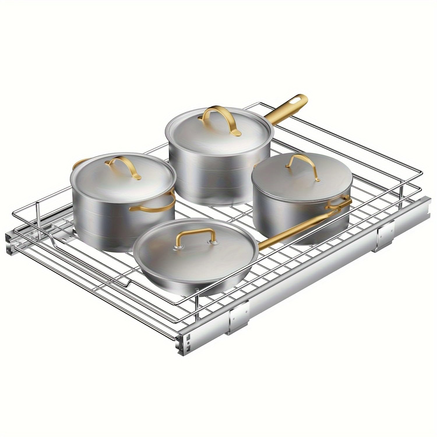 Amazon.com: ZHOHO TANT Pull Out Cabinet Organizer, Heavy Duty Slide Out ...