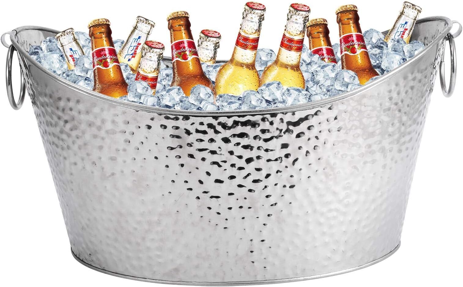 Daniel James Galvanised Steel Drinks Bucket - Metal Beverage Tub with ...