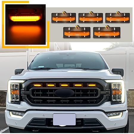Amazon.com: AUXLIGHT 5-PCS LED Grille Lights for for-d F150 OEM XL/XLT ...