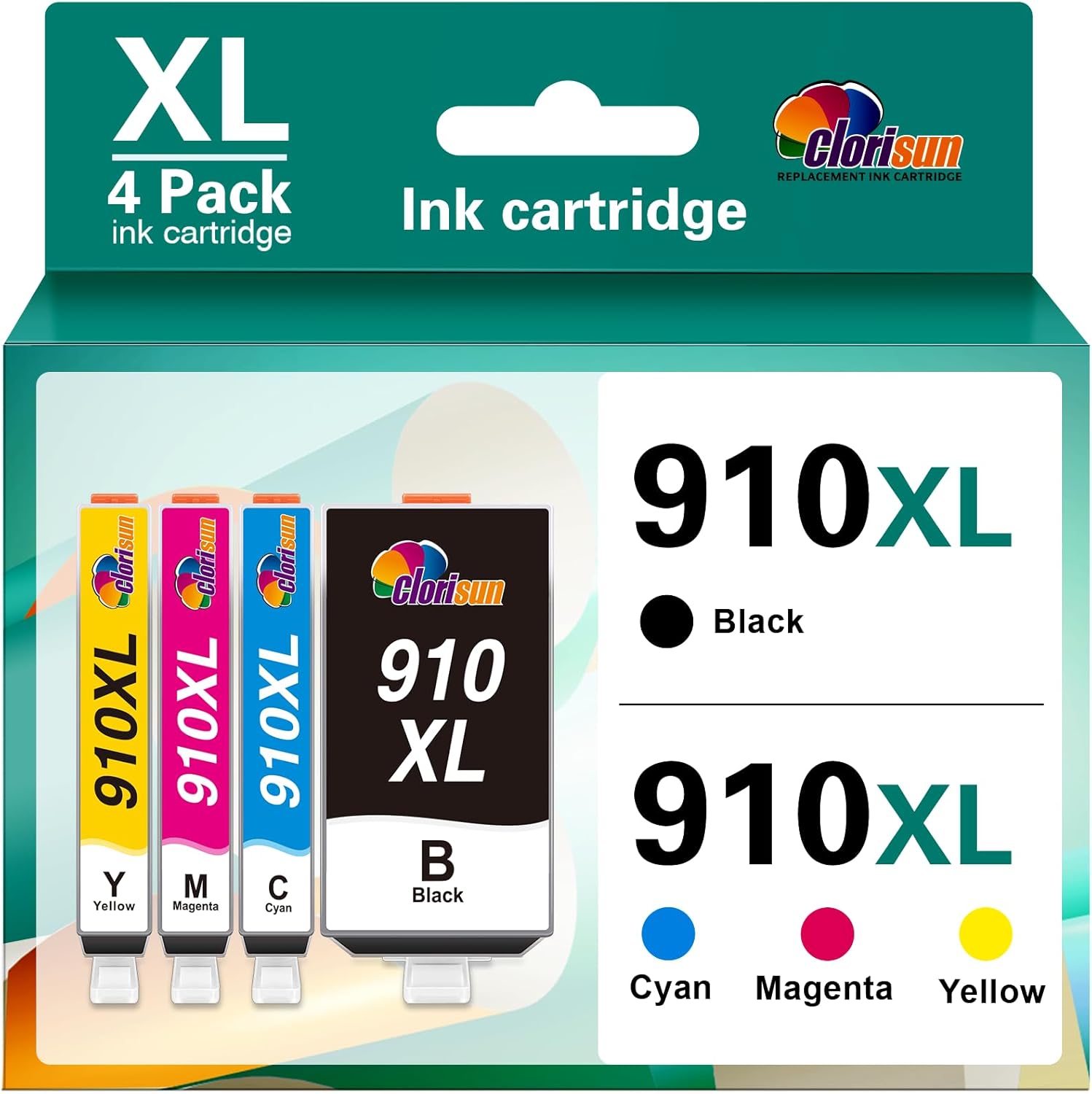 Amazon.com: Clorisun 910XL 910 Ink Cartridges for HP Printers ...