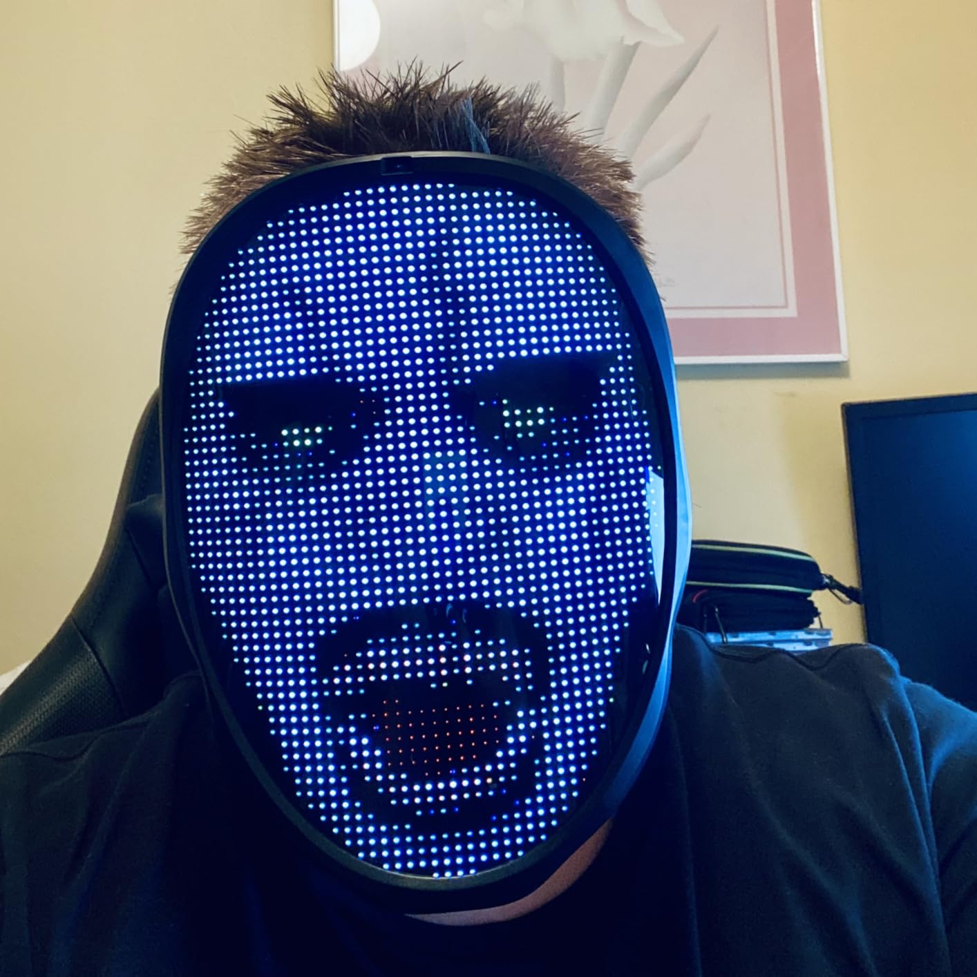 MEGOO Led Mask with Bluetooth Programmable App,Shining Led Light Up ...