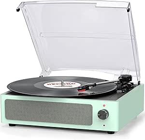 Amazon.com: Record Player for Vinyl with Speakers Turntable Vinyls ...