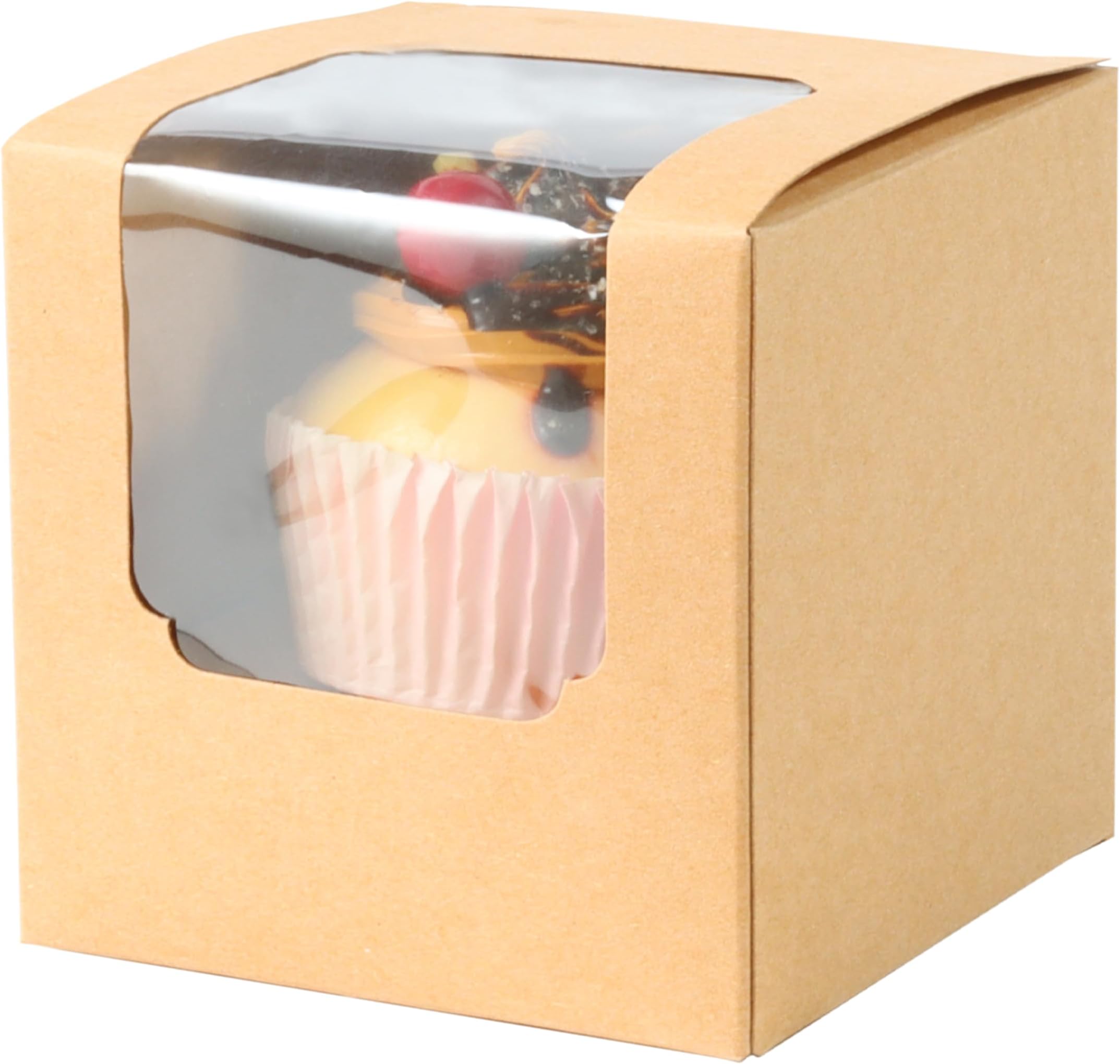 Amazon.com: ihomecooker 25 Pcs Single White Cupcakes Containers Gift ...