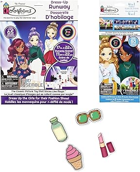 Amazon.com: The Original Colorforms Runway Dress-Up Sticker Story ...