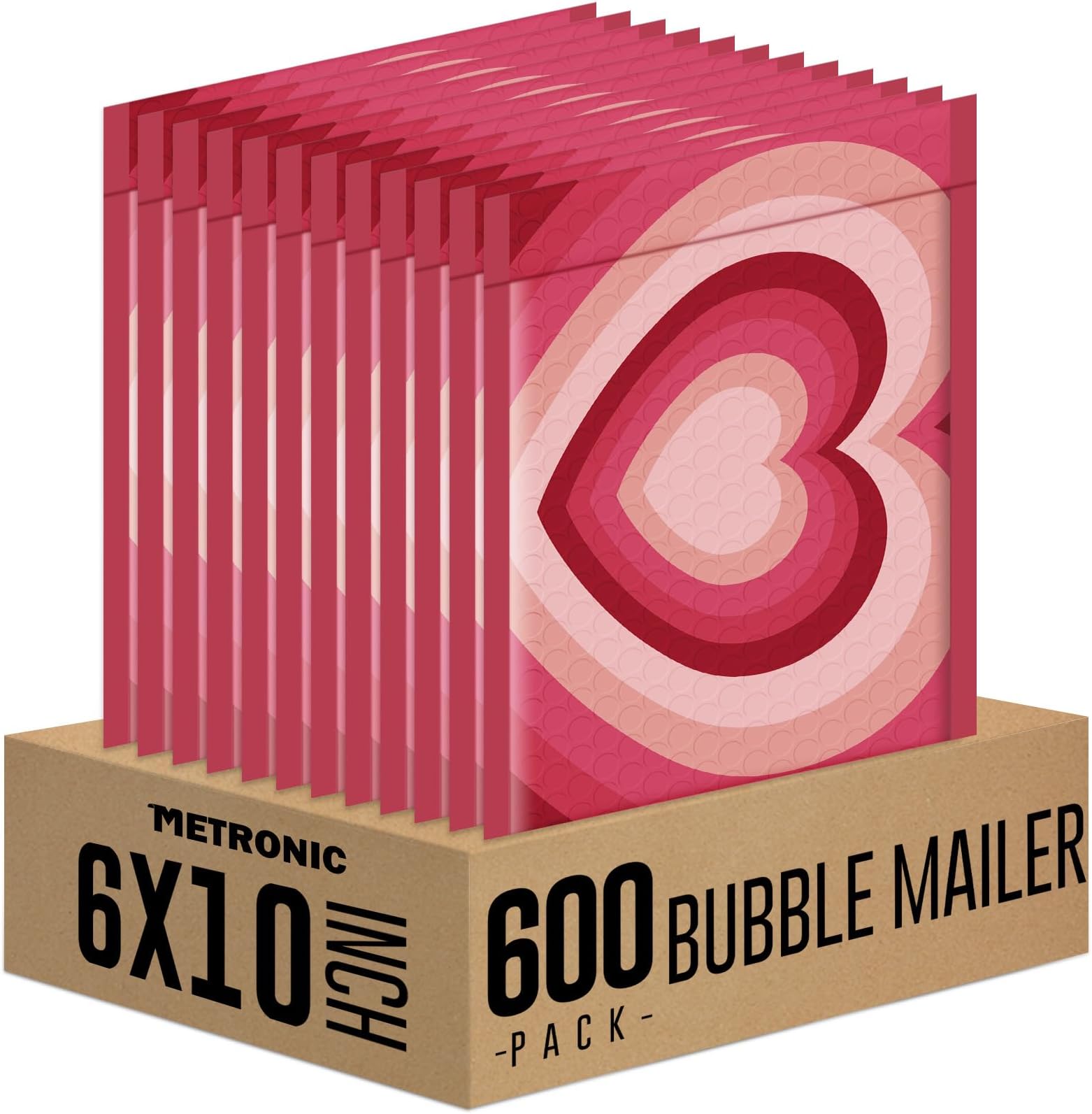 Amazon.com : Metronic Bubble Mailers 6x10 Inch 600 Pack Usable Size 6x9 ...