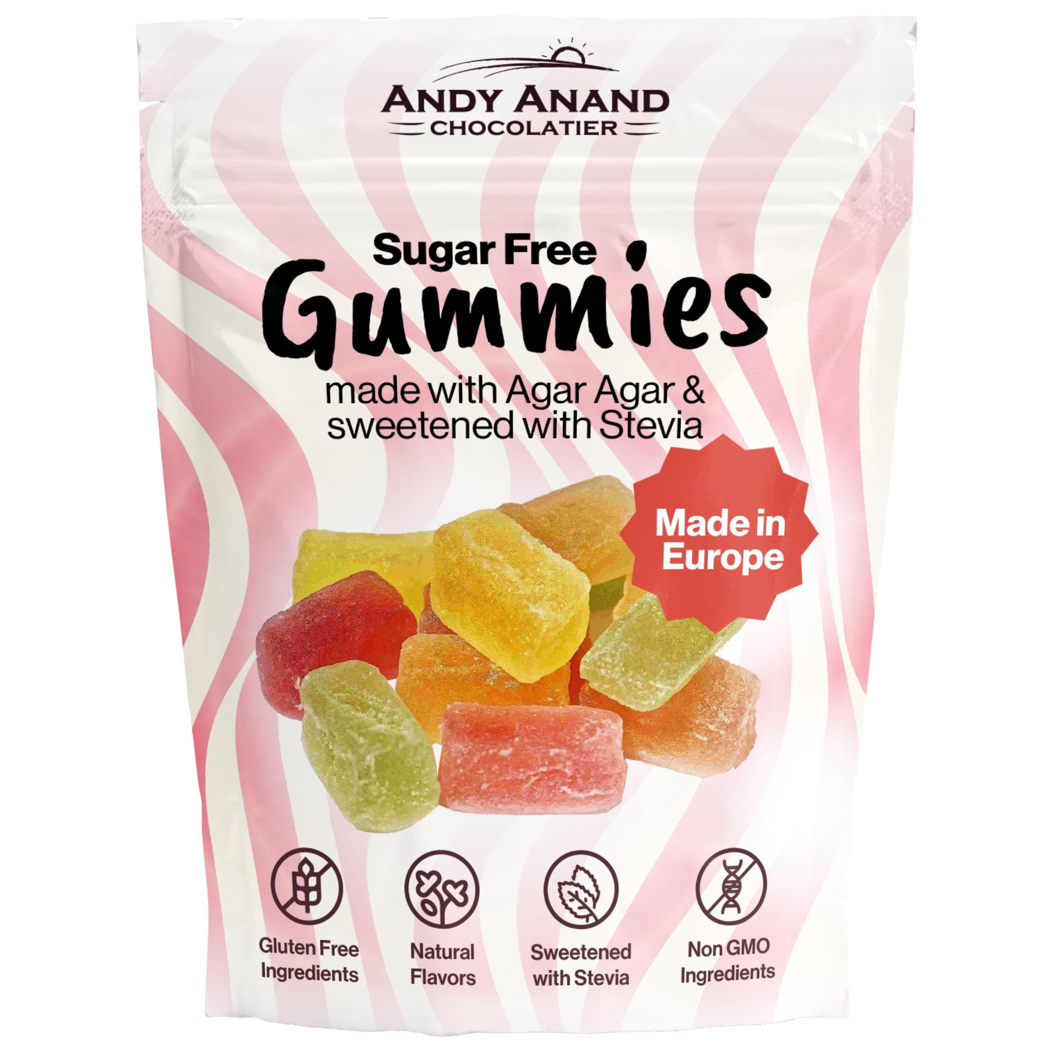 Amazon.com: Andy Anand Sugar Free Gummies made with Agar Agar and ...